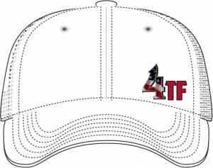 4TF - Embroidered White Baseball Cap (404M) | Custom Apparel Inc.