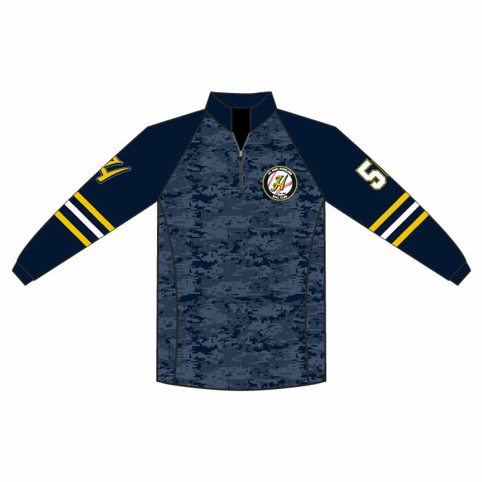 Highland Baseball - Full-Dye Quarter Zip Jacket | Custom Apparel Inc.