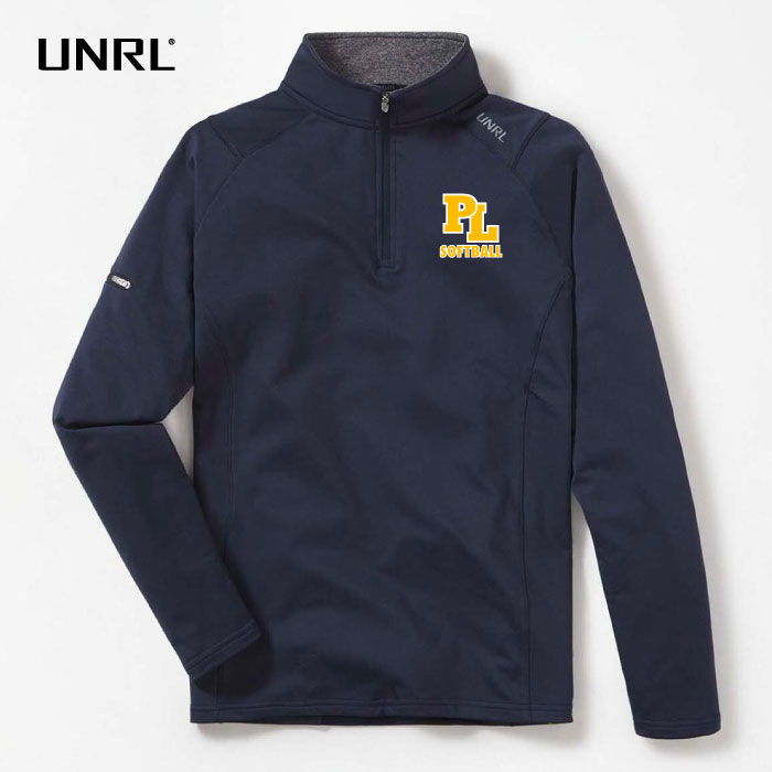 Prior Lake High School Softball - Navy Embroidered UNRL Elite 1/4-Zip ...
